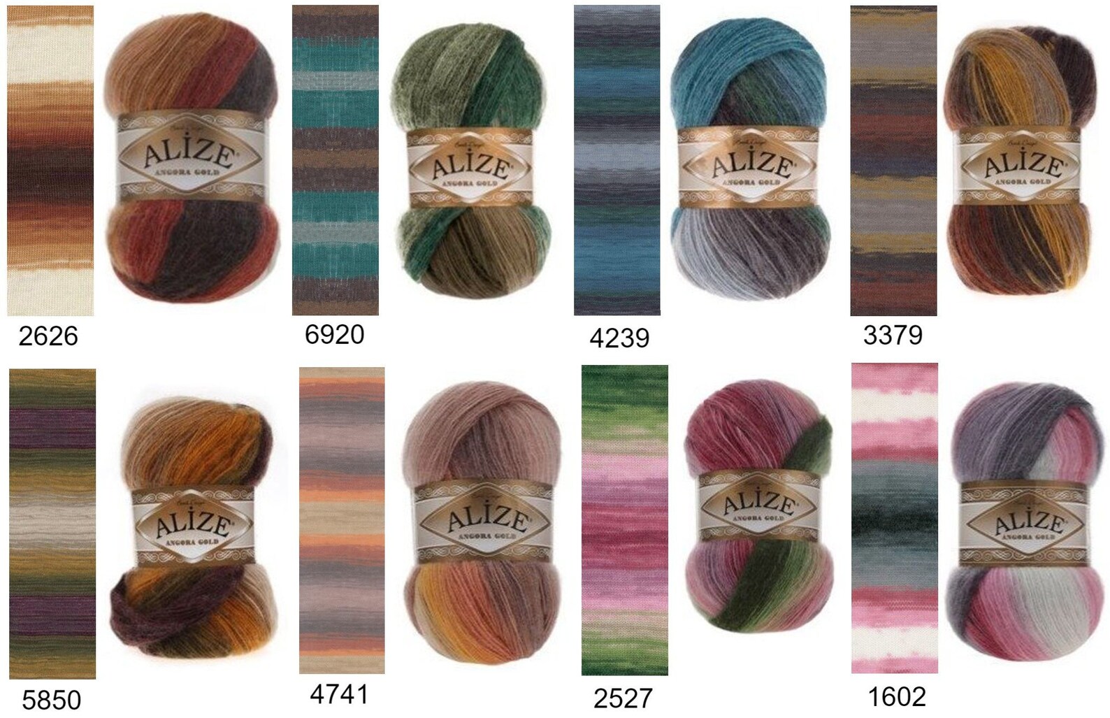 Alize Angora Gold Batik. Selfstriping Yarn. Alize yarn. Mohair | Etsy