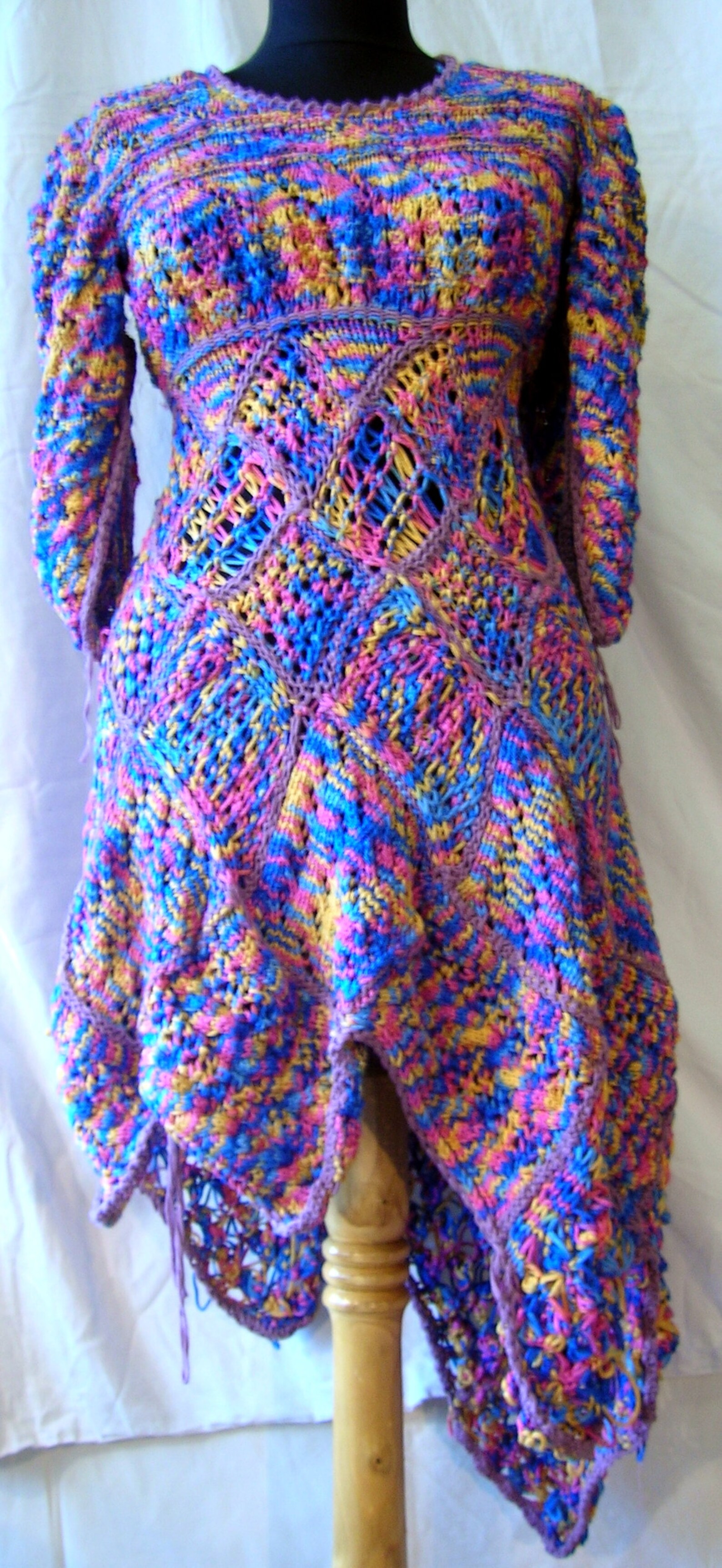 Vita Soy Yarn. Batik Multicolor Yarn in Pinks, Blues and Yellows. Vegan ...