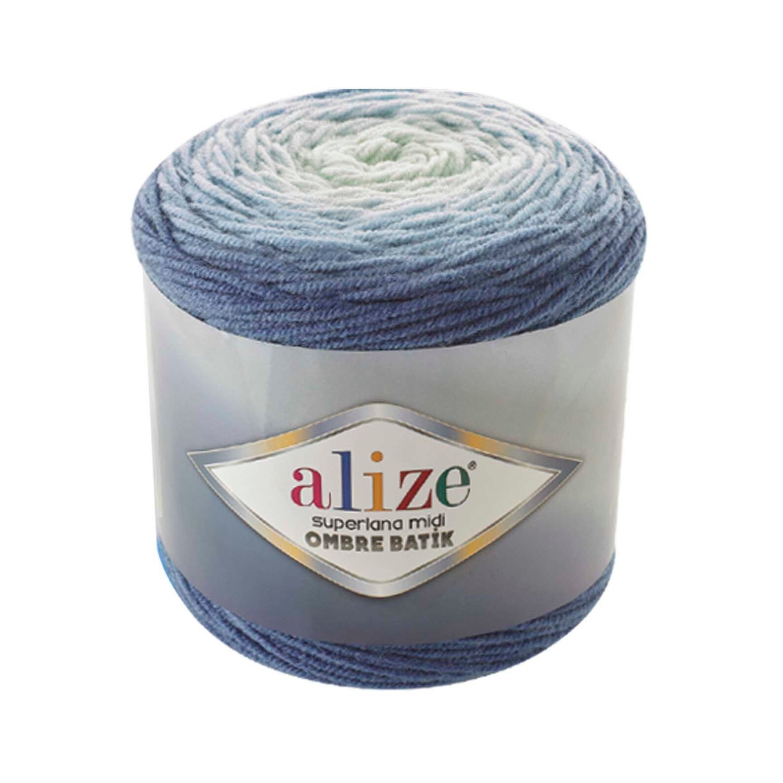 Yarn Superlana Midi Ombre Batik Alize Knitting yarn Long | Etsy