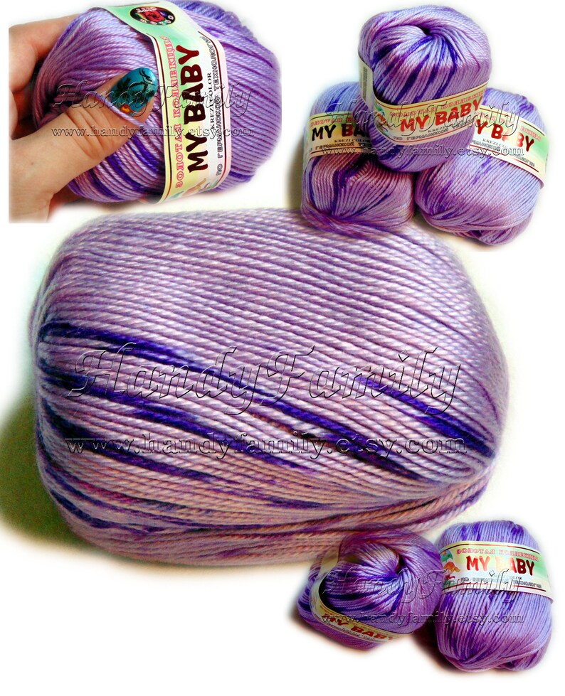 Baby Cashmere Yarn BABY CRAZY COLOR 150m, 50g Soft Cashmere Knitting ...