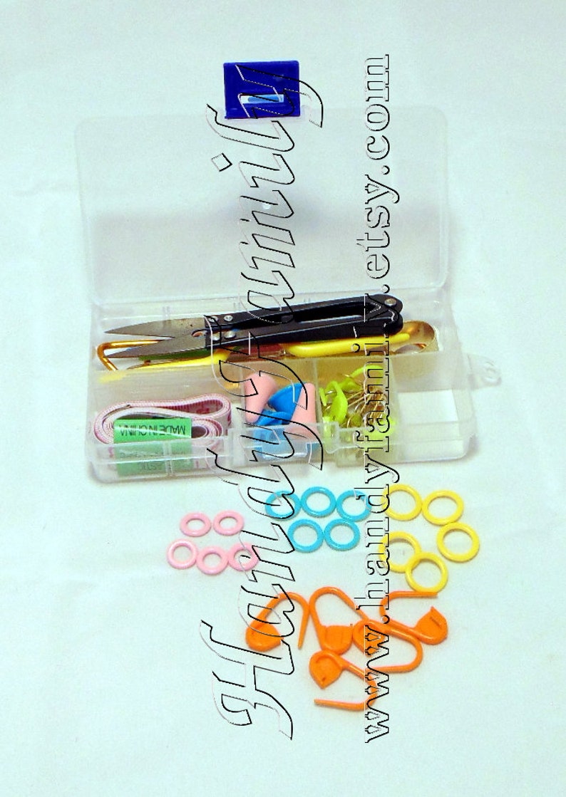 Box of Basic Knitting and Sewing Tools Accessories Supplies - Etsy
