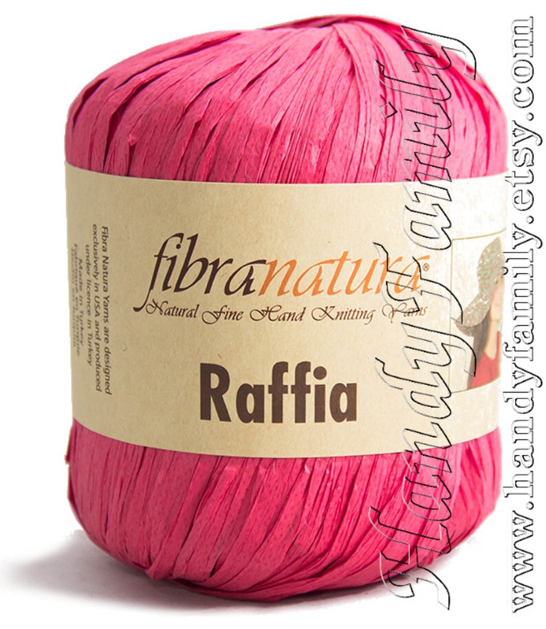 Fibranatura raffia Natural Cellulose Viscose Rayon yarn Raffia | Etsy