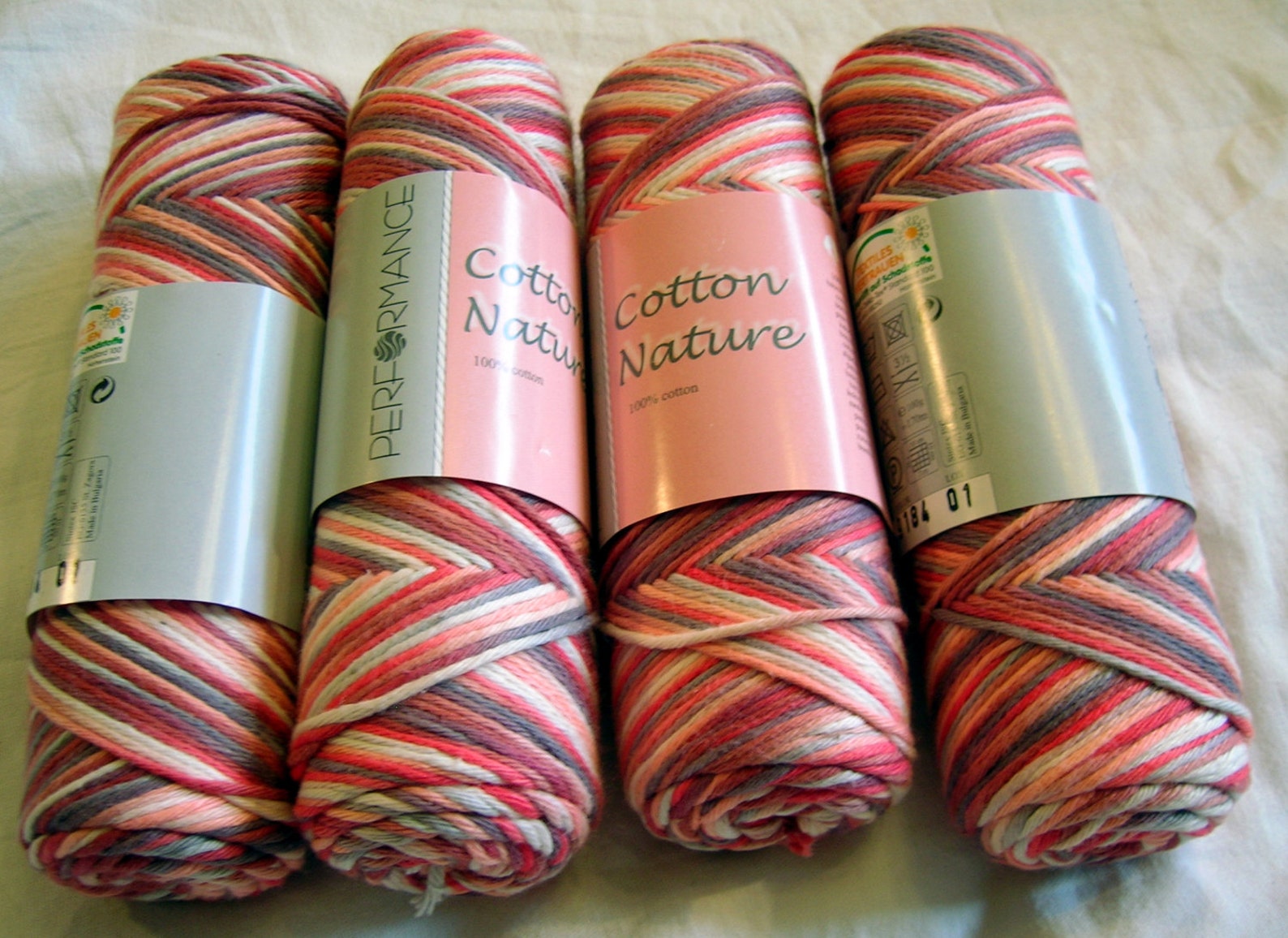 Cotton Nature Yarn Hypoallergenic yarn variegated yarn | Etsy