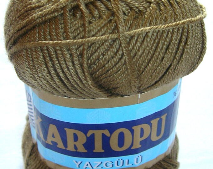 Light Weight Acrylic Yarn, Light Brown Yarn, Hypoallergenic Yarn, Light ...