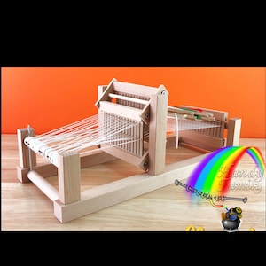 Small Table Loom, Child Weaving Loom, Learn to Weave Easy, Wooden Loom ...