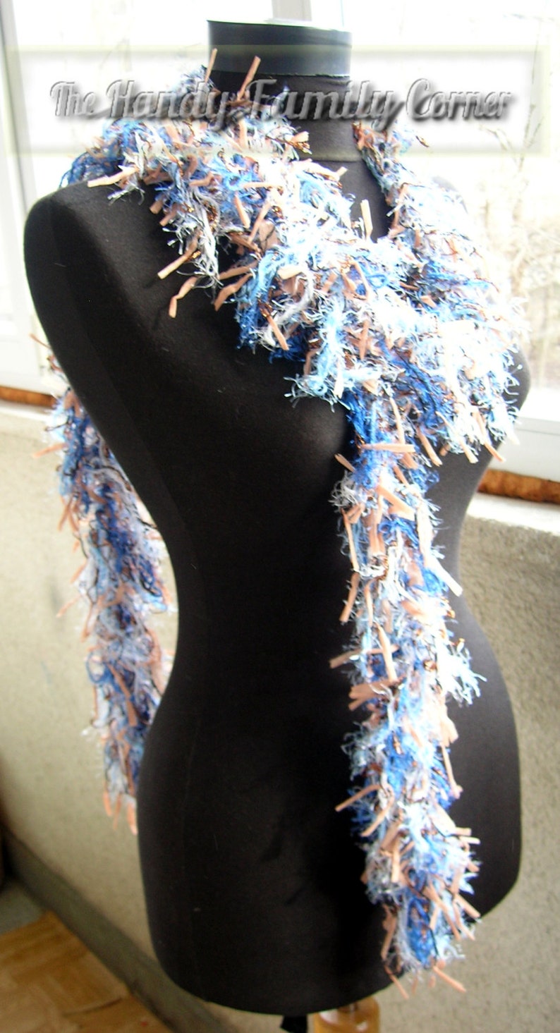 Long Scarf Boa Neckwear Ribbon Scarf Curly Hairpin Lace - Etsy