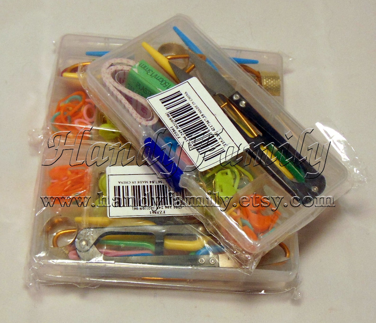Box of Basic Knitting and Sewing Tools Accessories Supplies - Etsy