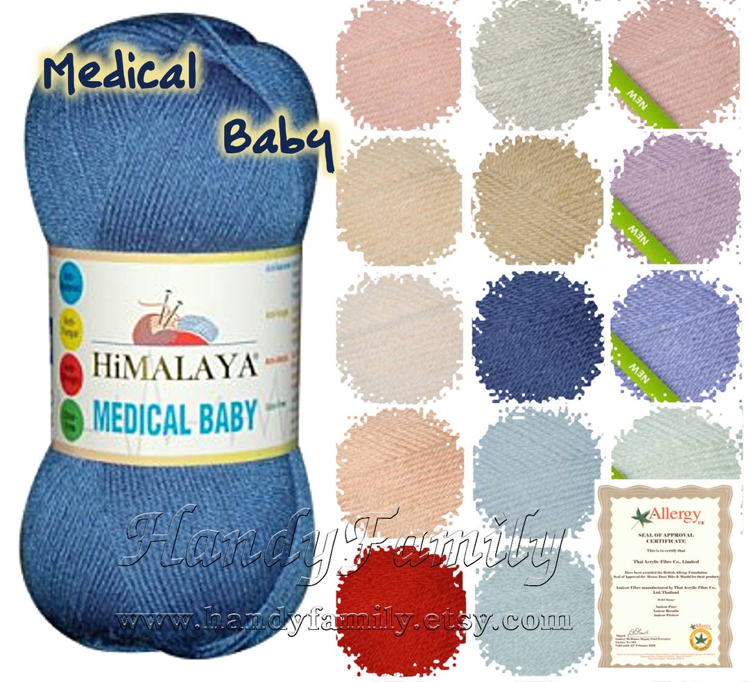 Antibacterial Yarn, Antifungal Yarn. Himalaya Medical Baby. SALE! Color ...