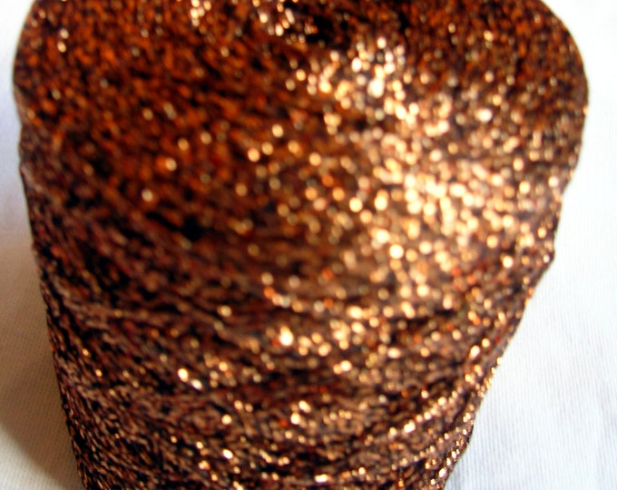 Glitter Yarn, Shine, Sparkle Yarn, Old Gold Color Yarn (111), Metal ...