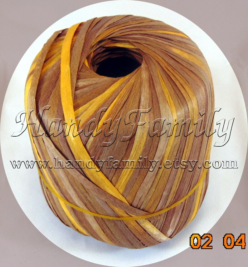 Natural Cellulose Viscose Rayon yarn Raffia Multi Fibra Natura | Etsy