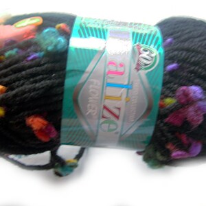 SALE Alize Maxi Flower Yarn. Buterfly Yarn Fancy Winter Bulky Yarn ...