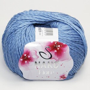 NAKO Fiore. Linen Cotton Bamboo Blend. Knit Crochet Natural Yarn. Fine ...