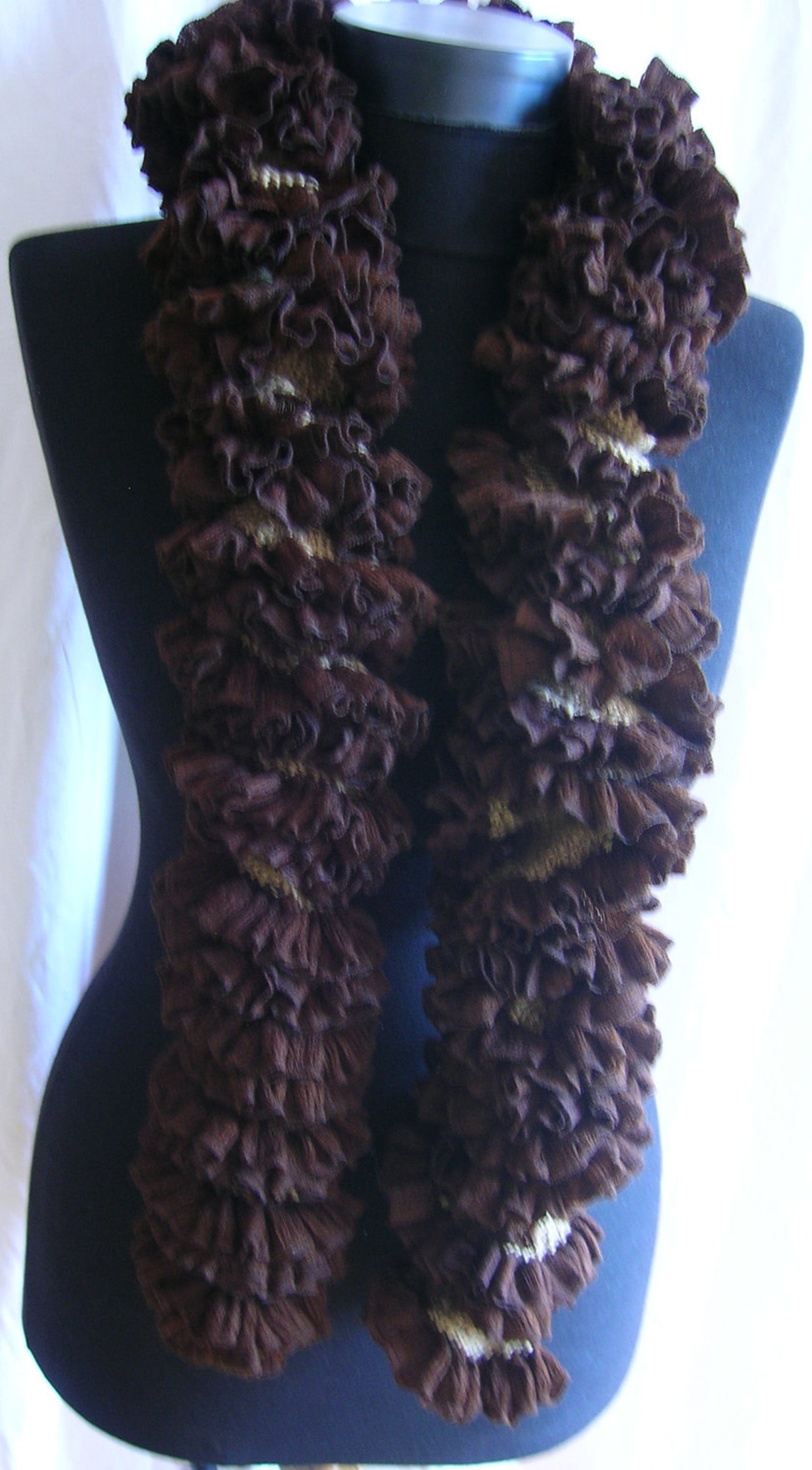 Crochet PATTERN for a Ruffled Scarf. Original Design. the - Etsy
