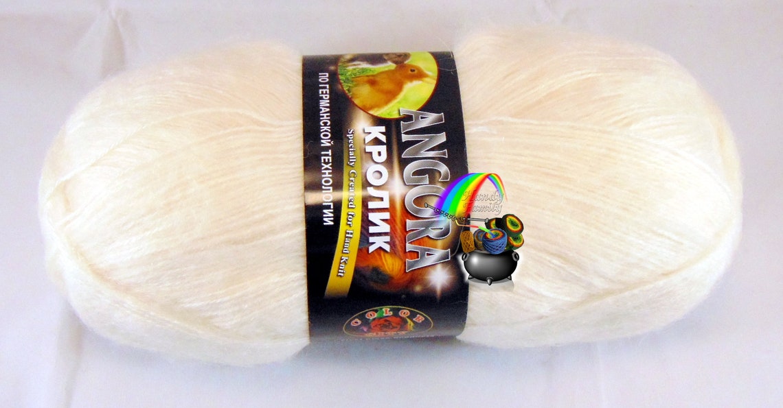 Angora Rabbit. Аngora Yarn. Rabbit Yarn. White Rabbit White - Etsy
