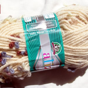 Alize Flower Yarn. Color Ecru, Ivory, Milk, Cream, Champagne (5074 ...