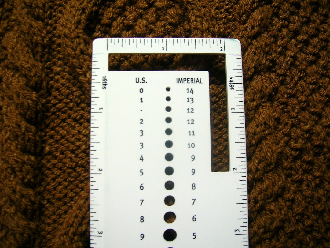 Needle Gauge and Tension Gauge With Built in Safe Cutting Blade ...