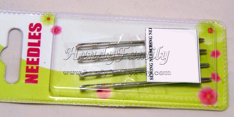 Double Eye Needles 4 Pieces Hand Sewing Needle. Handknits | Etsy
