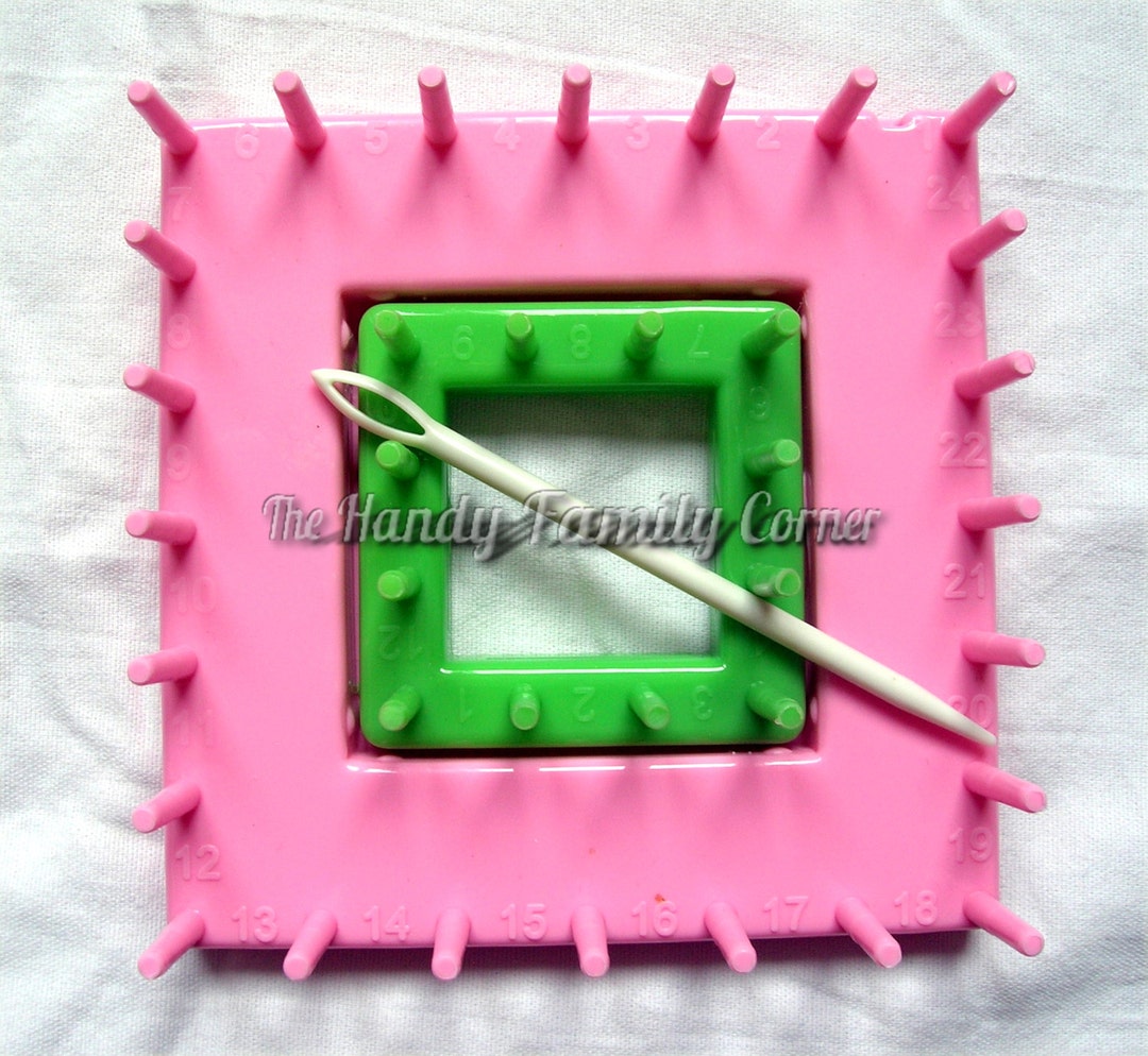 Loom Tool: Shapes for Making Square Flowers and Details for Knitting ...