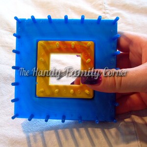 Loom Tool: Shapes for Making Square Flowers and Details for Knitting ...