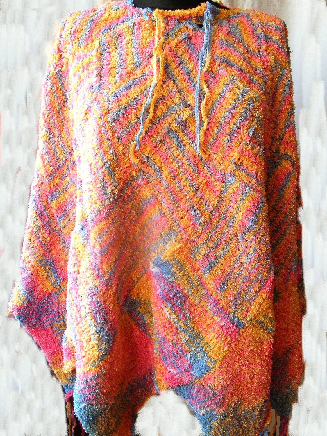 Pattern for Knitted Poncho / Cape / Cloak. the Cloudy Poncho. - Etsy