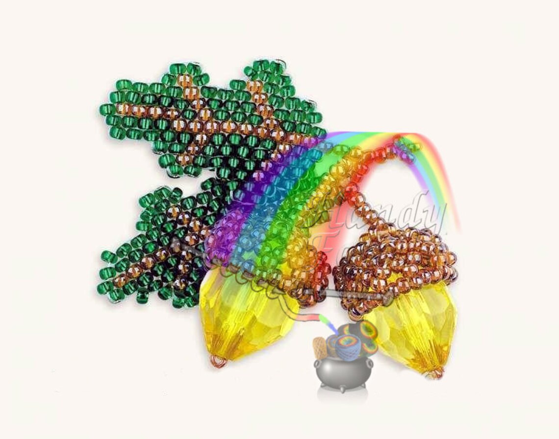 Acorns Beaded Set Б-117 Beading Set. Bead Kits. Brooch Pin. - Etsy