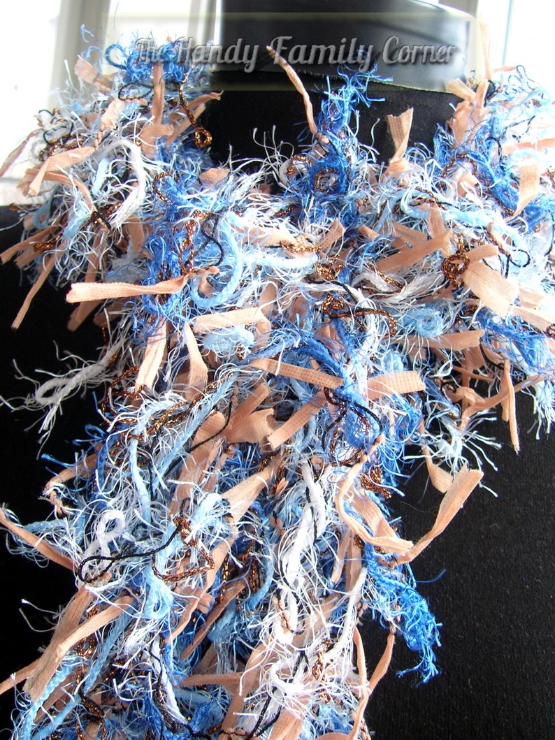 Long Scarf Boa Neckwear Ribbon Scarf Curly Hairpin Lace - Etsy