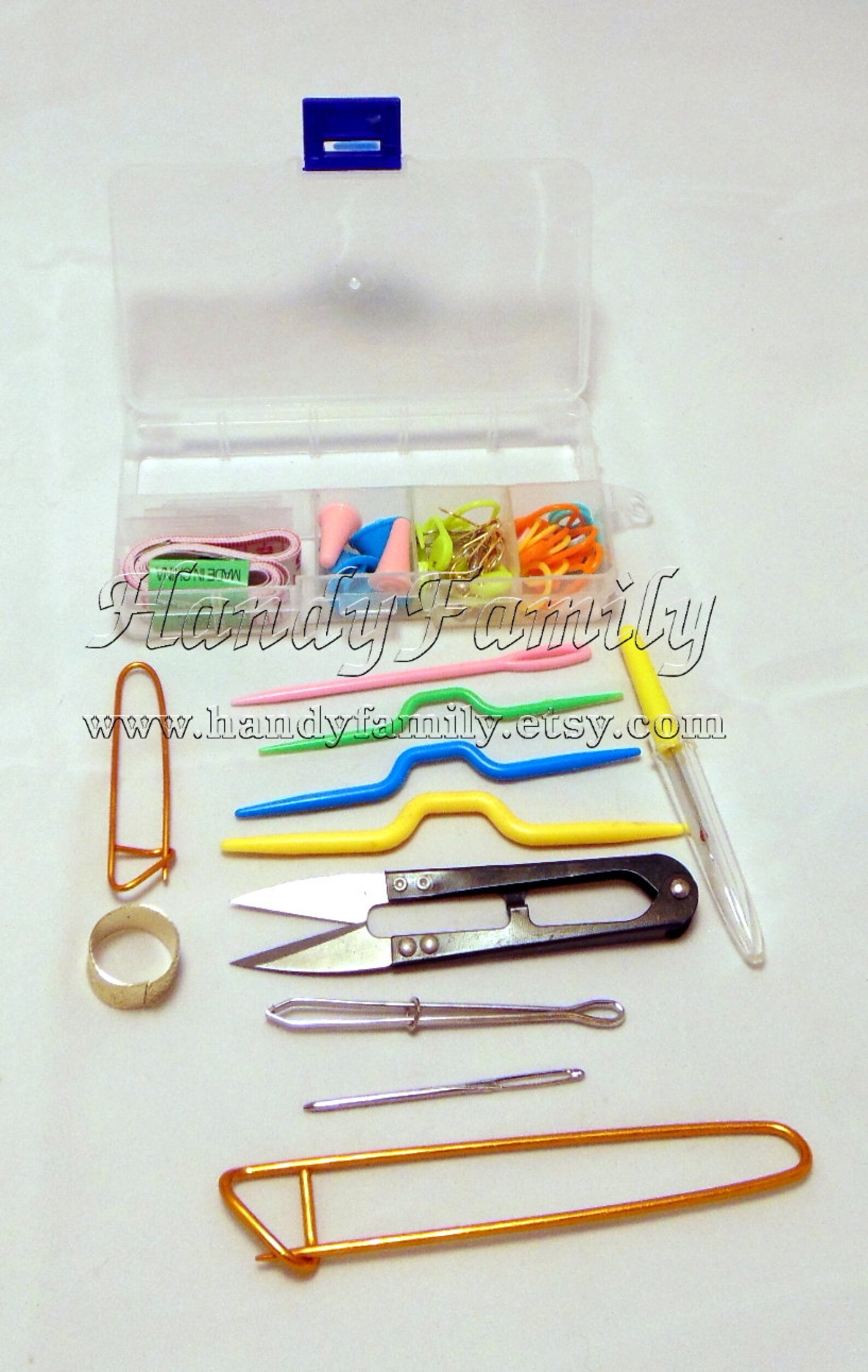 Box of Basic Knitting and Sewing Tools Accessories Supplies - Etsy