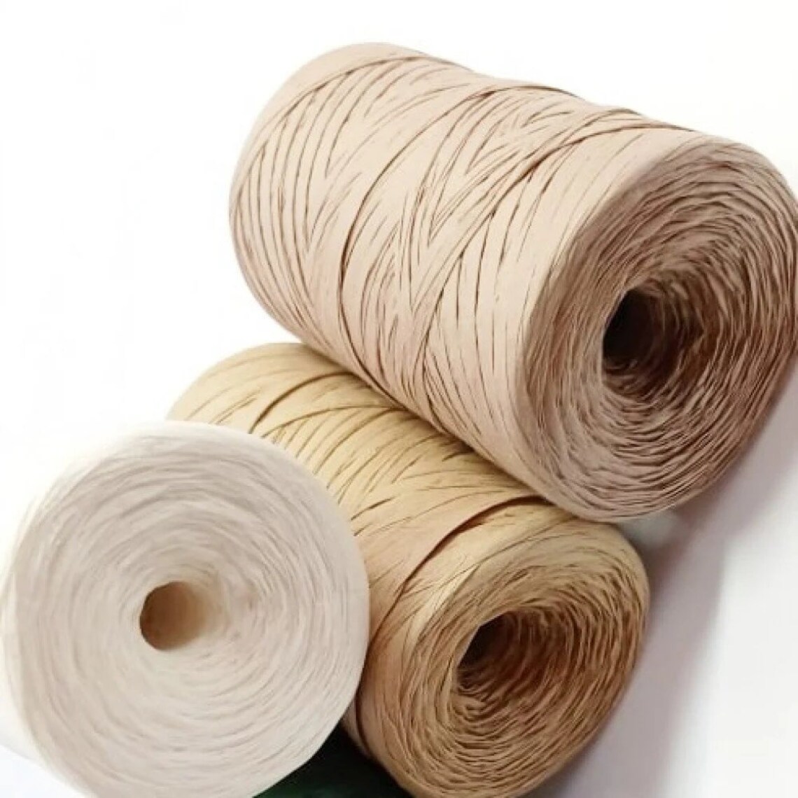 Raffia Summer Natural plant Cellulose Viscose Rayon yarn | Etsy