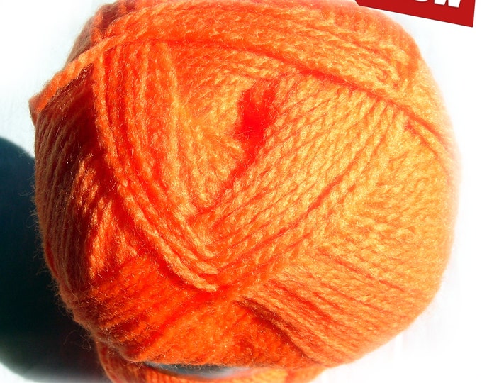 Neon Colored Orange Baby Yarn Cildren Yarn Safe Skiing Neon - Etsy