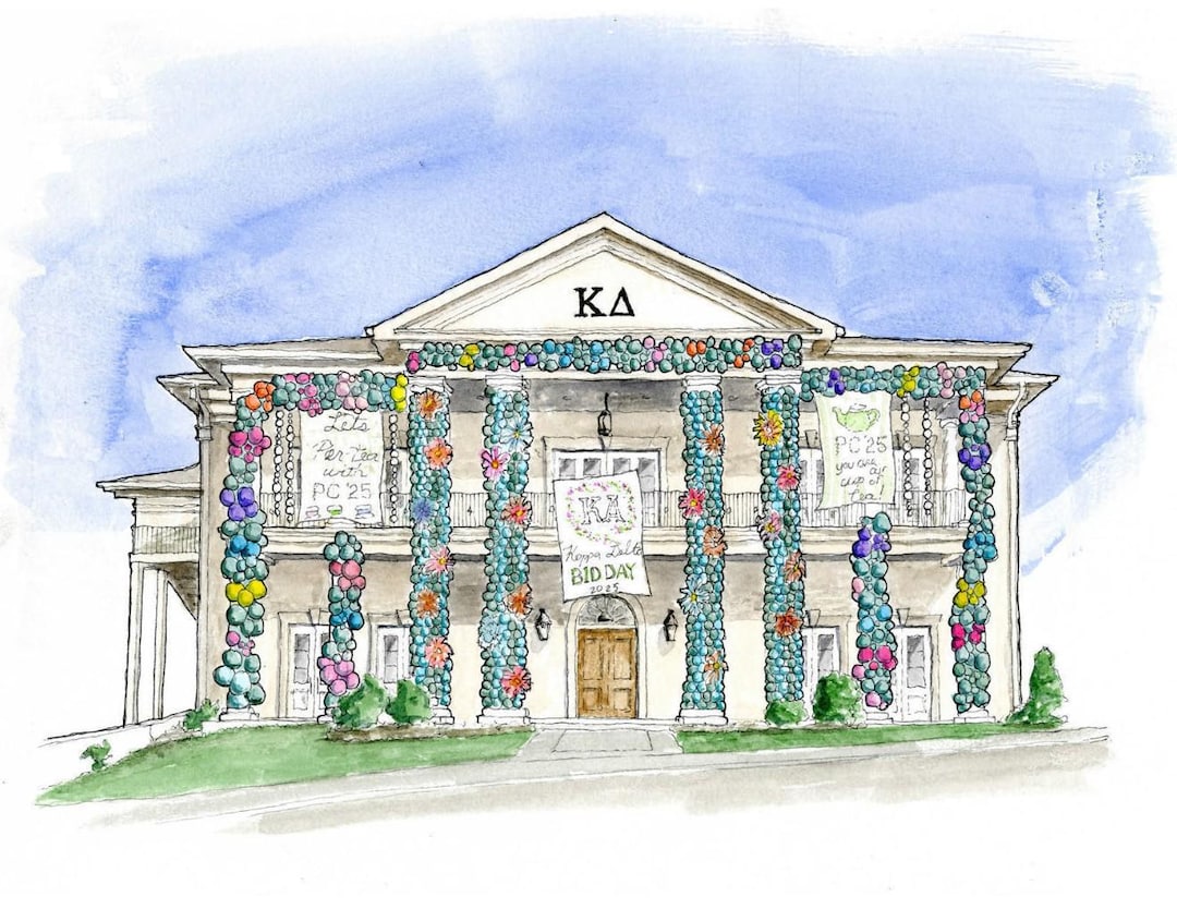 Kappa Delta Sorority House at Ole Miss Bid Day 2025 Print - Etsy