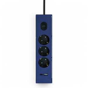 MUZE 2.0 Electric Blue - Designer Power Strip | Fast Charging USB-C & A ...