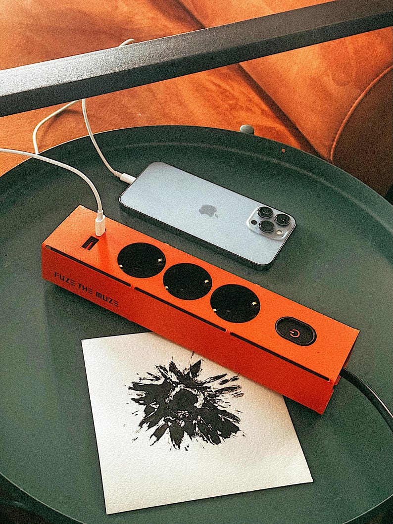 MUZE 2.0 Mandarin - Designer Power Strip | Fast Charging USB-C & A + 3 ...