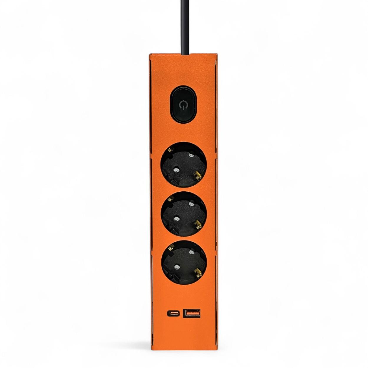 MUZE 2.0 Mandarin - Designer Power Strip | Fast Charging USB-C & A + 3 ...