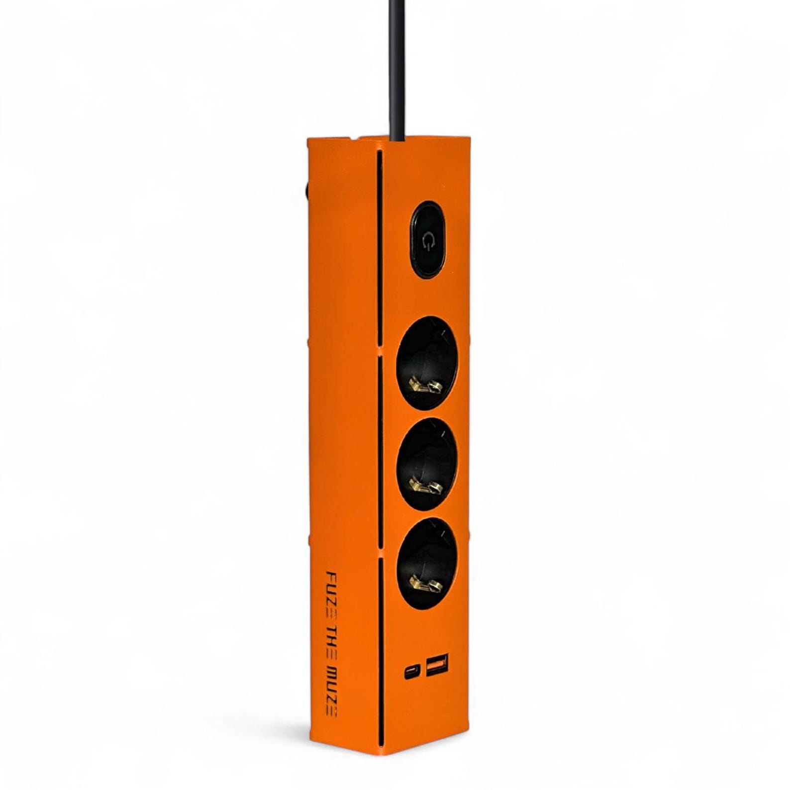 MUZE 2.0 Mandarin - Designer Power Strip | Fast Charging USB-C & A + 3 ...