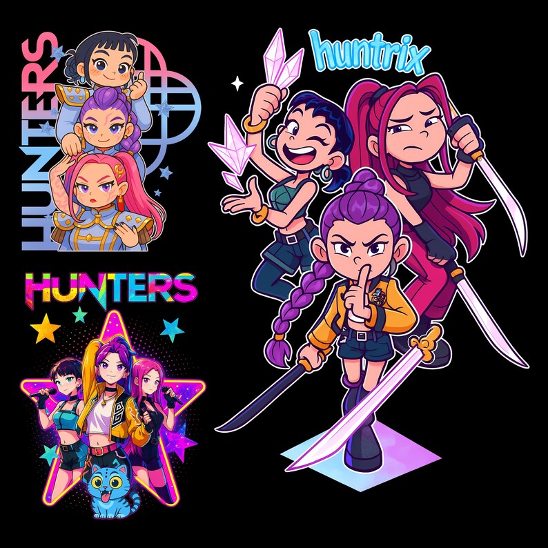 Kpop Huntrix Png, Kpop Demon Hunters Png, Kpop Huntrix Png, Mira, Rumi ...