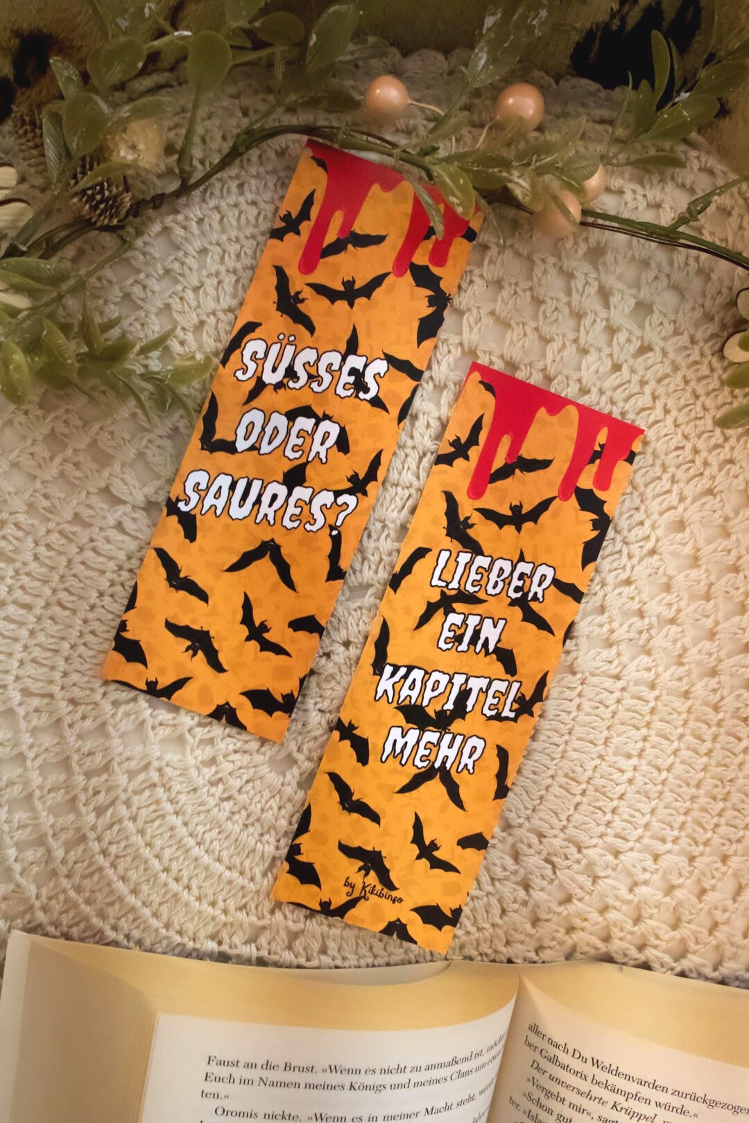 Halloween Bookmarks for Readers, Mystery/thriller Genre - Etsy