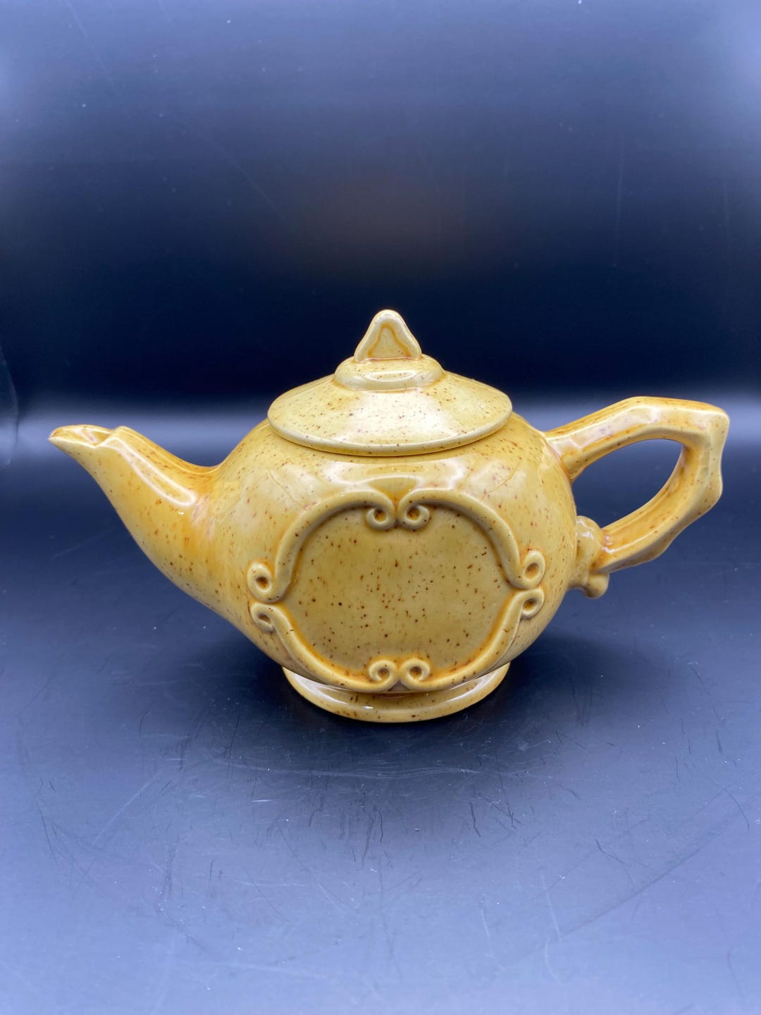 Vintage Small Yellow Teapot With BW on Bottom - Etsy