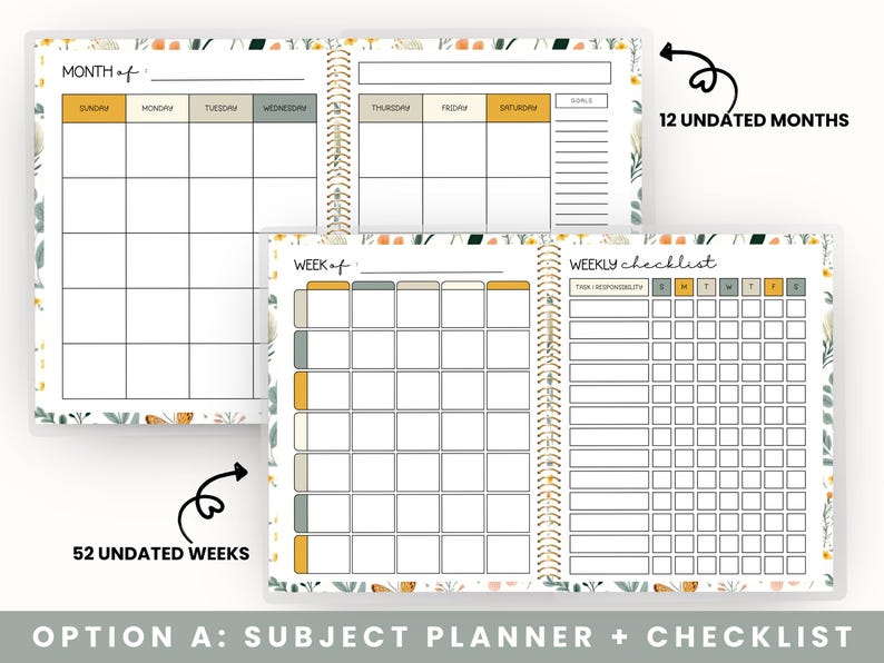 CREATE-YOUR-OWN | Undated Homeschool Planner for Multiple Children ...