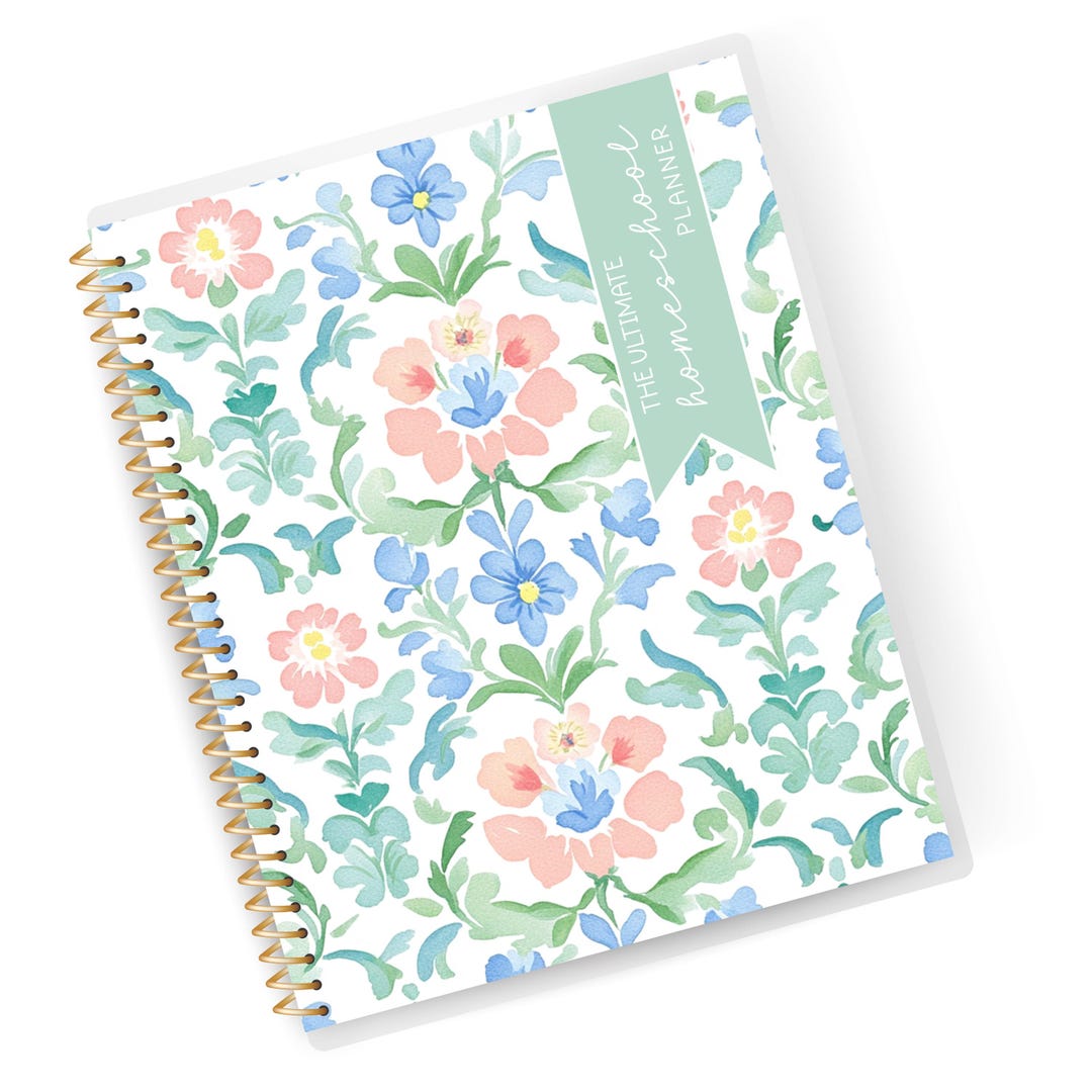 HOMESCHOOL PLANNER: 12 Month Undated Physical Homeschool Planning ...