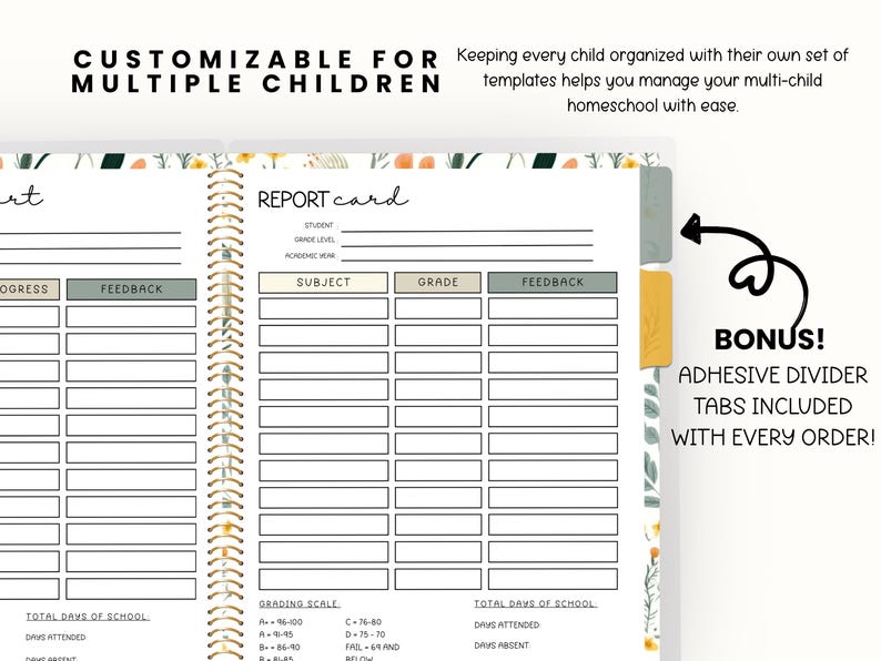 CREATE-YOUR-OWN | Undated Homeschool Planner for Multiple Children ...