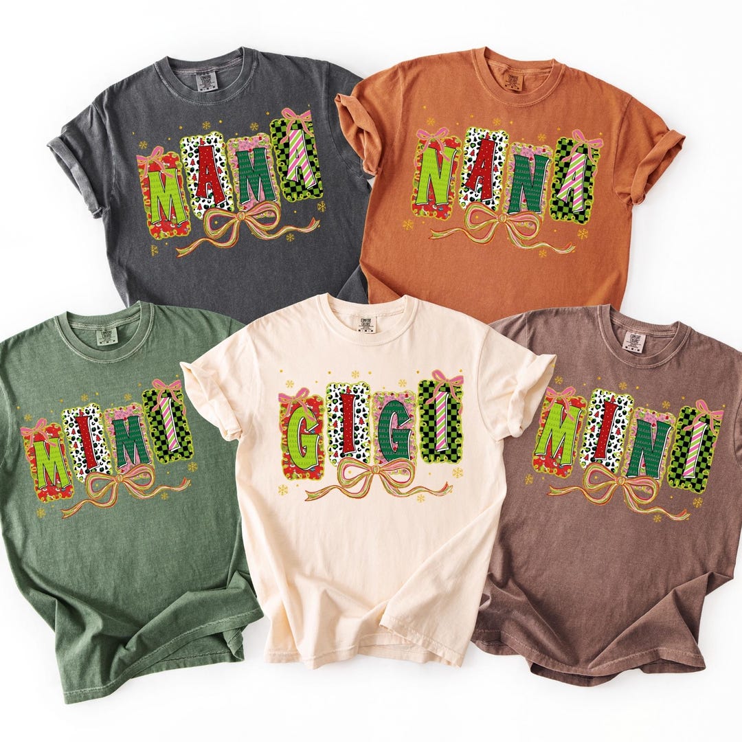 Custom Grinch Shirt, Mommy Christmas Tee, Mimi Shirt, Xmas Grandma Tee ...