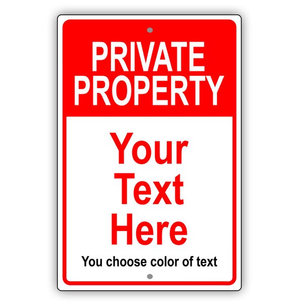 Private Property Sign - Etsy