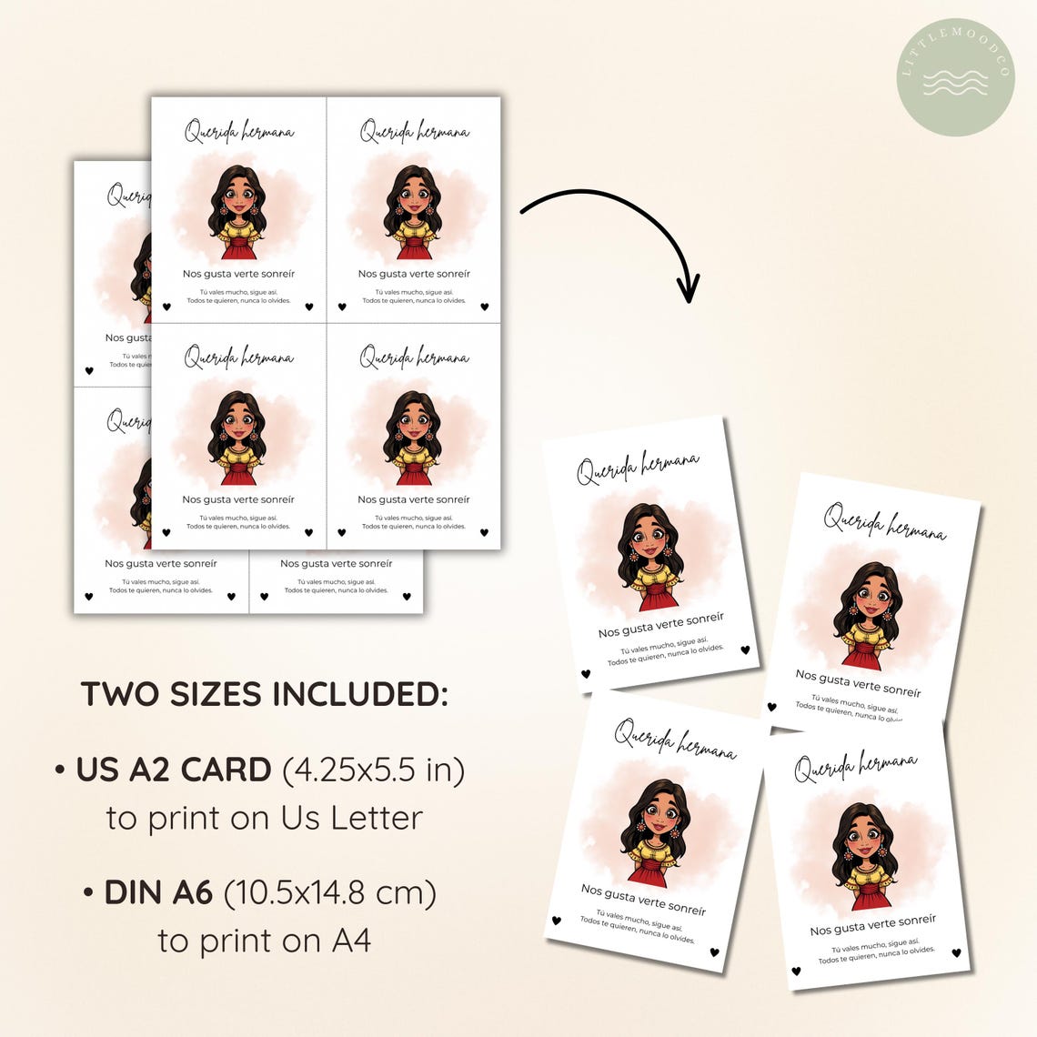 JW Tarjeta Hermana Printable – Ánimo Y Cariño, Descarga Digital ...
