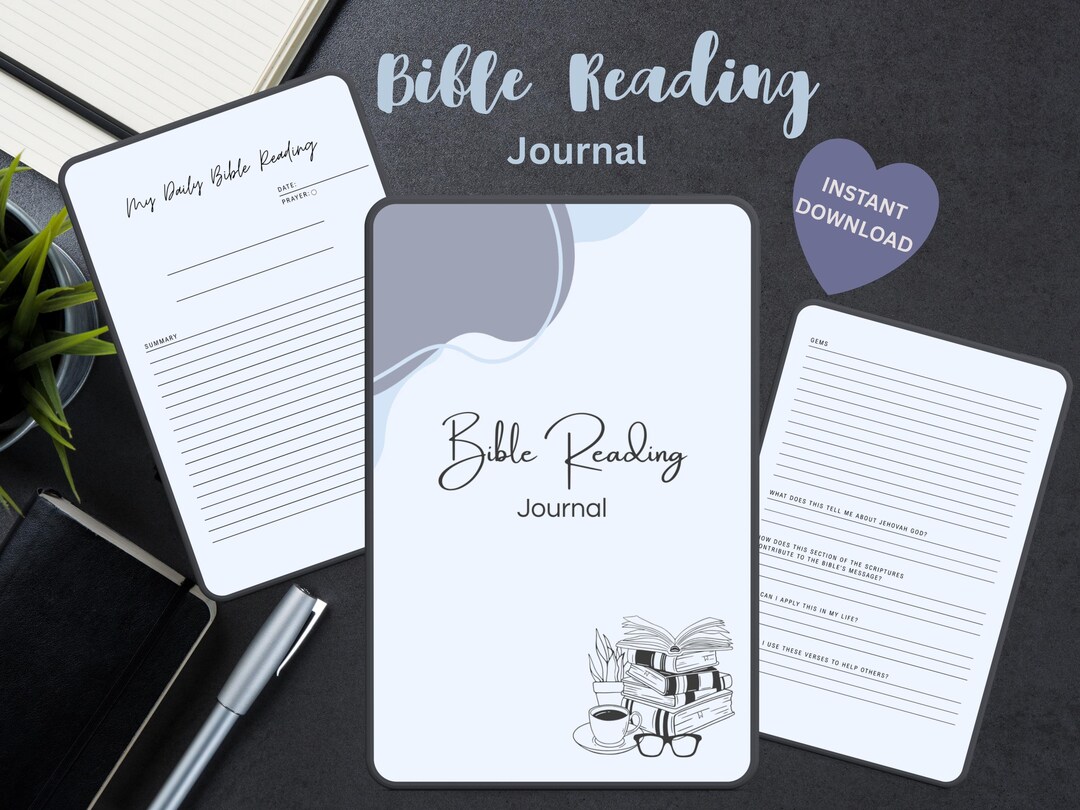 JW Bible Reading Journal JW Personal Study Notebook Gift for Brothers ...