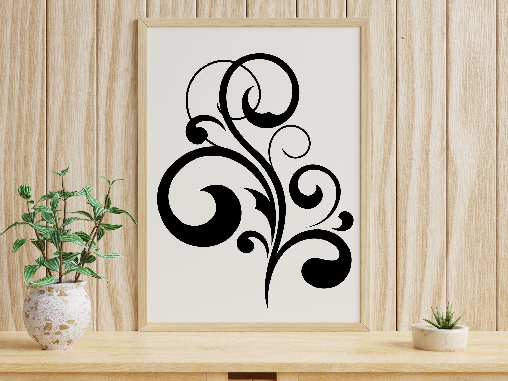 Filigree SVG Bundle - Ornamental Scroll Art Images - With Free ...