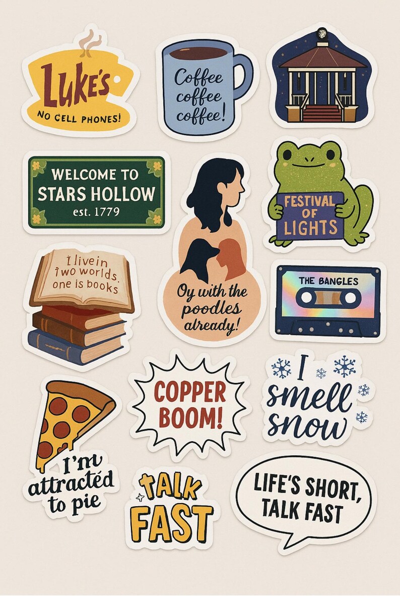 Gilmore Girls Stickers – Waterproof Vinyl | Paper Stickers | Gilmore ...