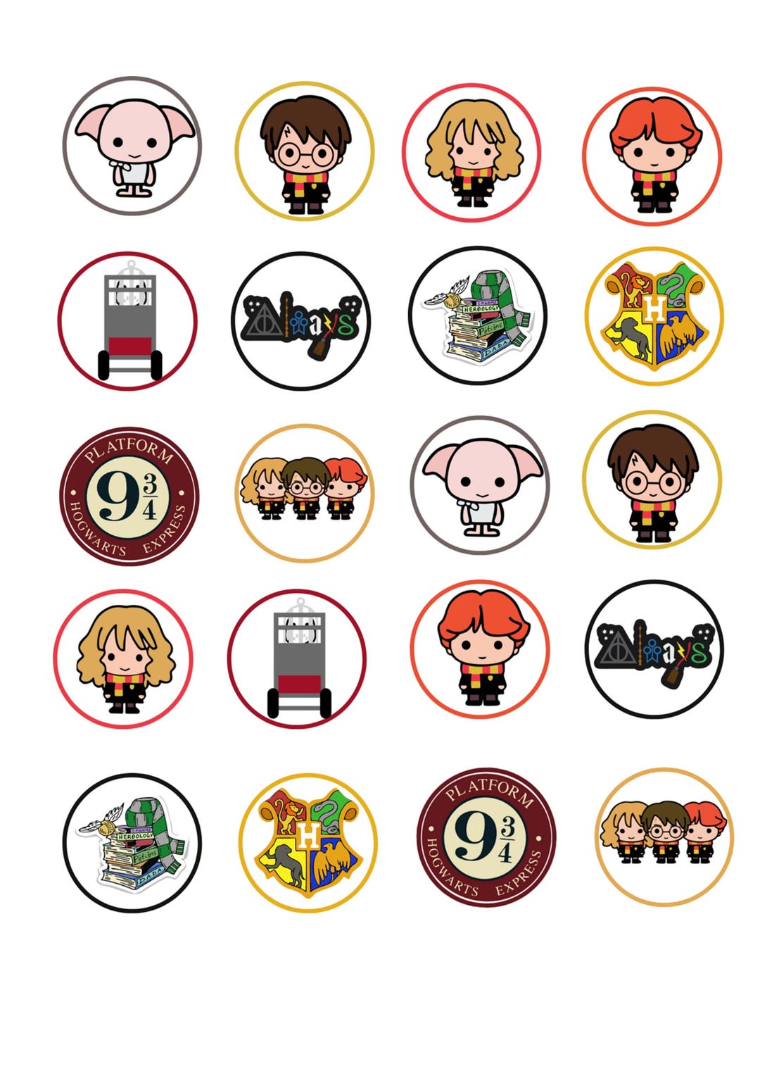 Wizard Stickers, Party Favor Set (20 Pc) Waterproof or Paper - Etsy