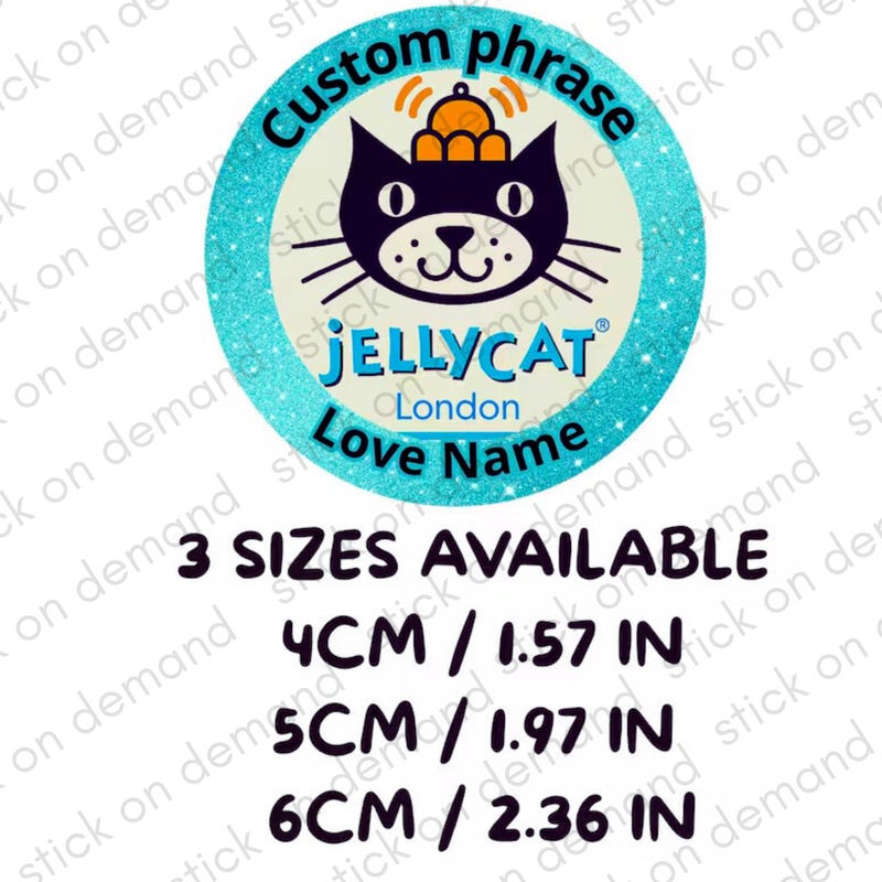 Personalised Jellycat Label - Etsy UK
