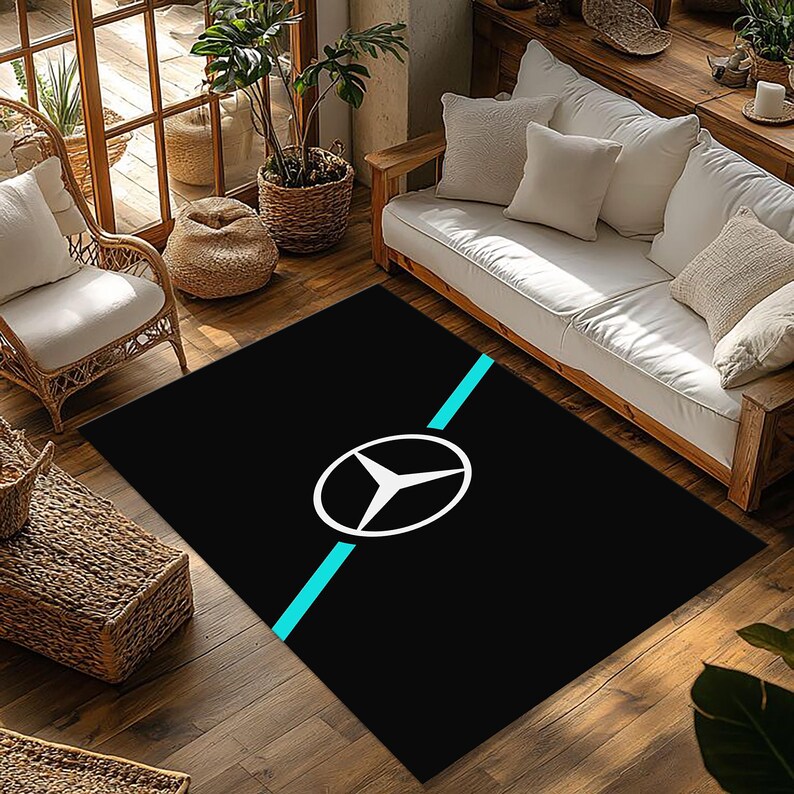 Mercedes Auto-Teppich | Waschbar als Teppich | Auto-Liebhaber Geschenk ...