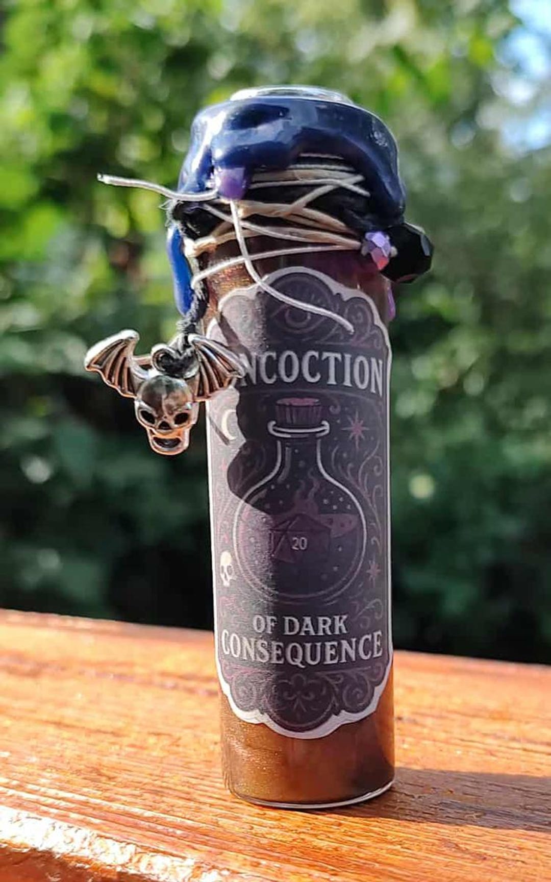 Floating D20 Potion: Concoction of Dark Consequence - Etsy